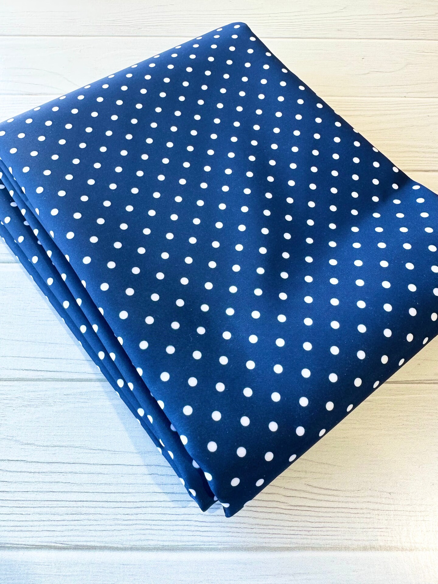 Navy Mini Dots Waterproof Canvas | Michaels
