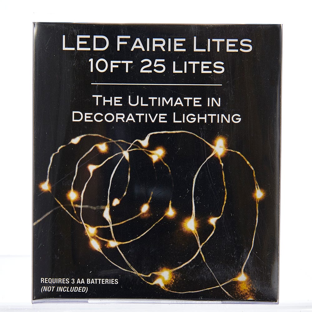 10 Foot LED Warm White Fairie Lights - 25 Lites | Michaels