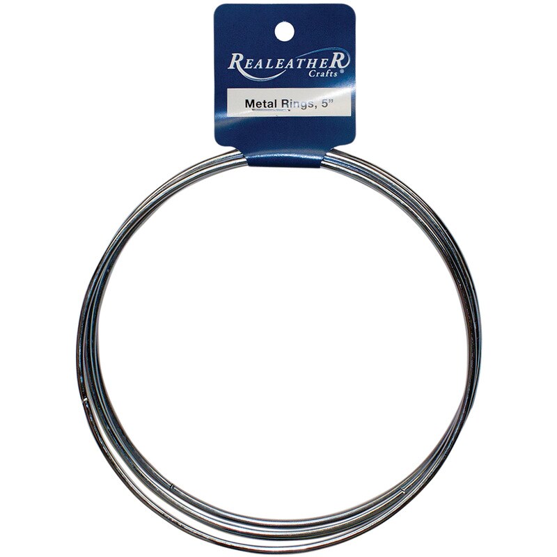 5" 4/Pkg - Zinc Metal Rings | Michaels