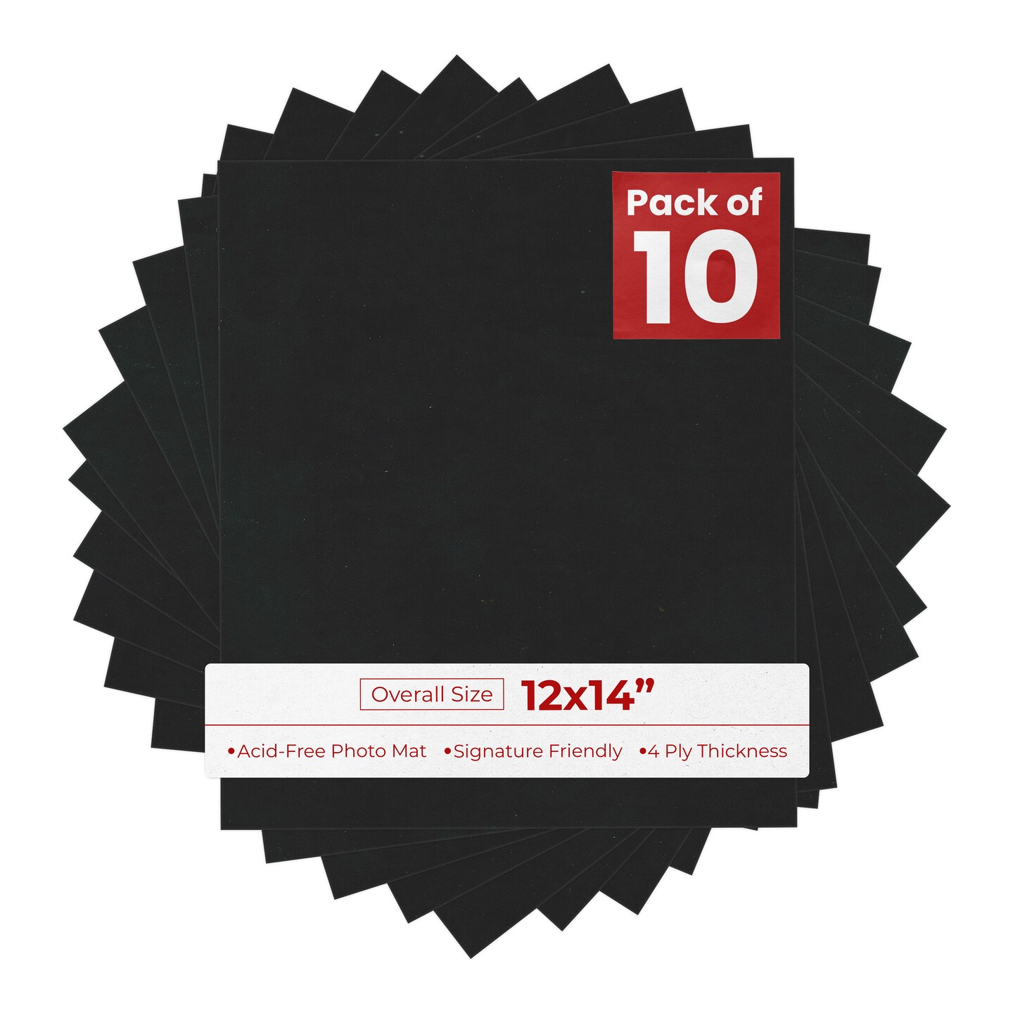 Black Suede 12x14 Uncut Mat Board - Blank Sheet, No Opening, Color ...