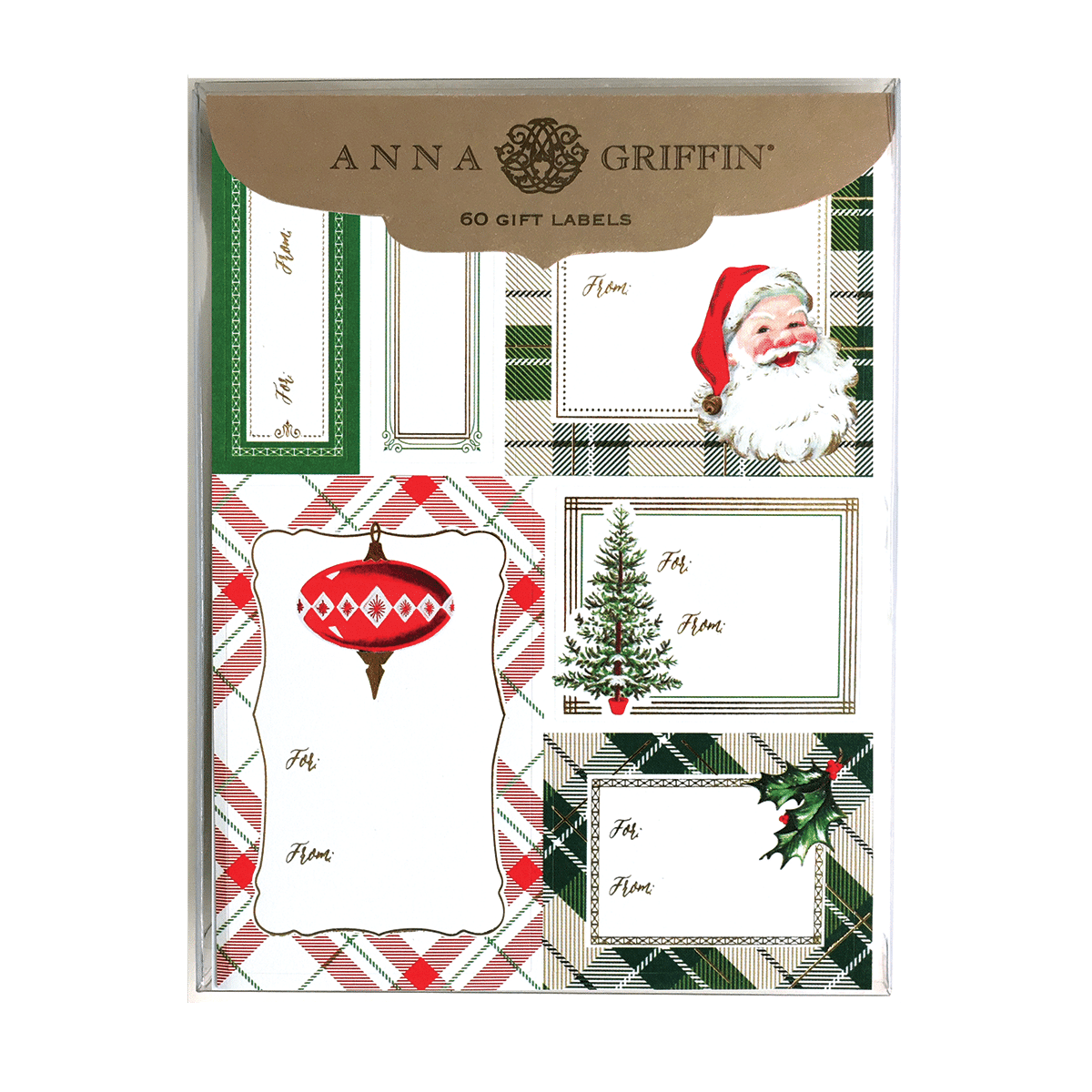 Red and Green Plaid Gift Labels | Michaels