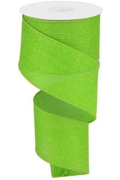 2.5" Royal Faux Burlap Ribbon: Lime Green (10 Yards) | Michaels