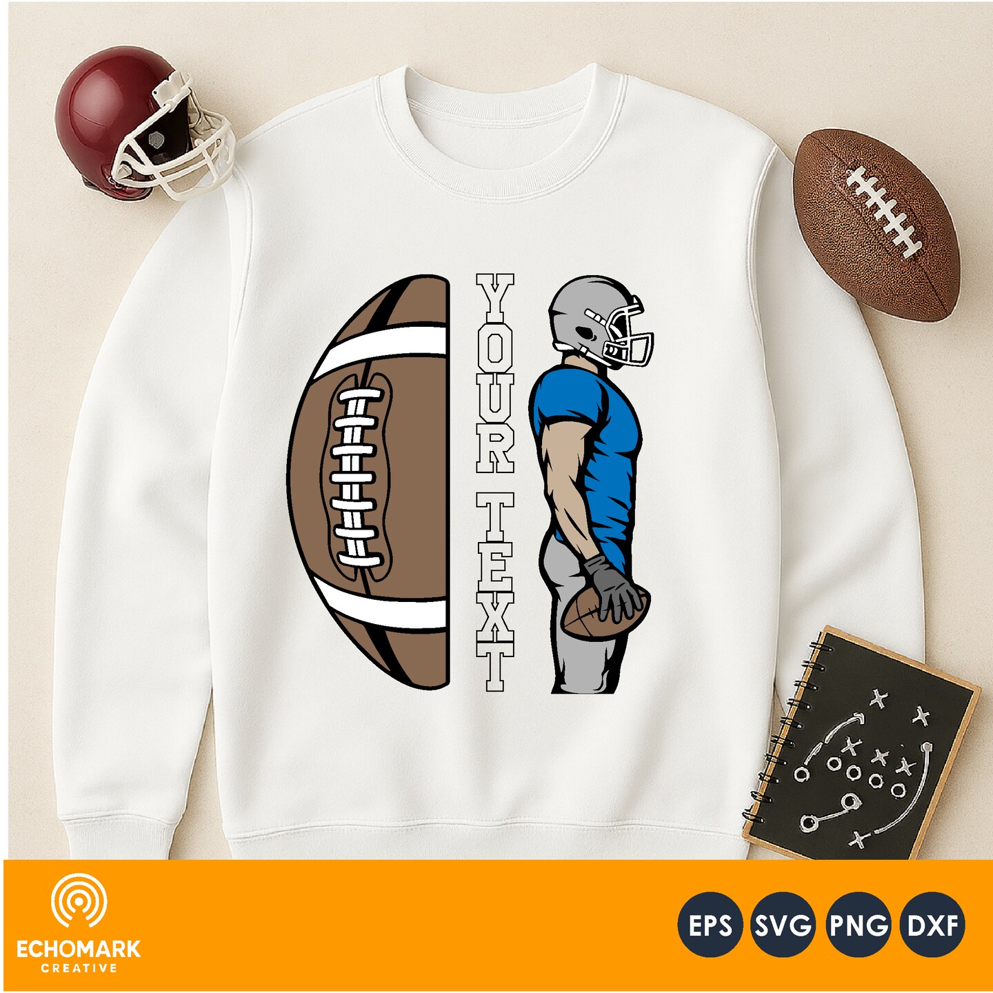 Football player svg, Custom Football Player svg, Football name svg ...