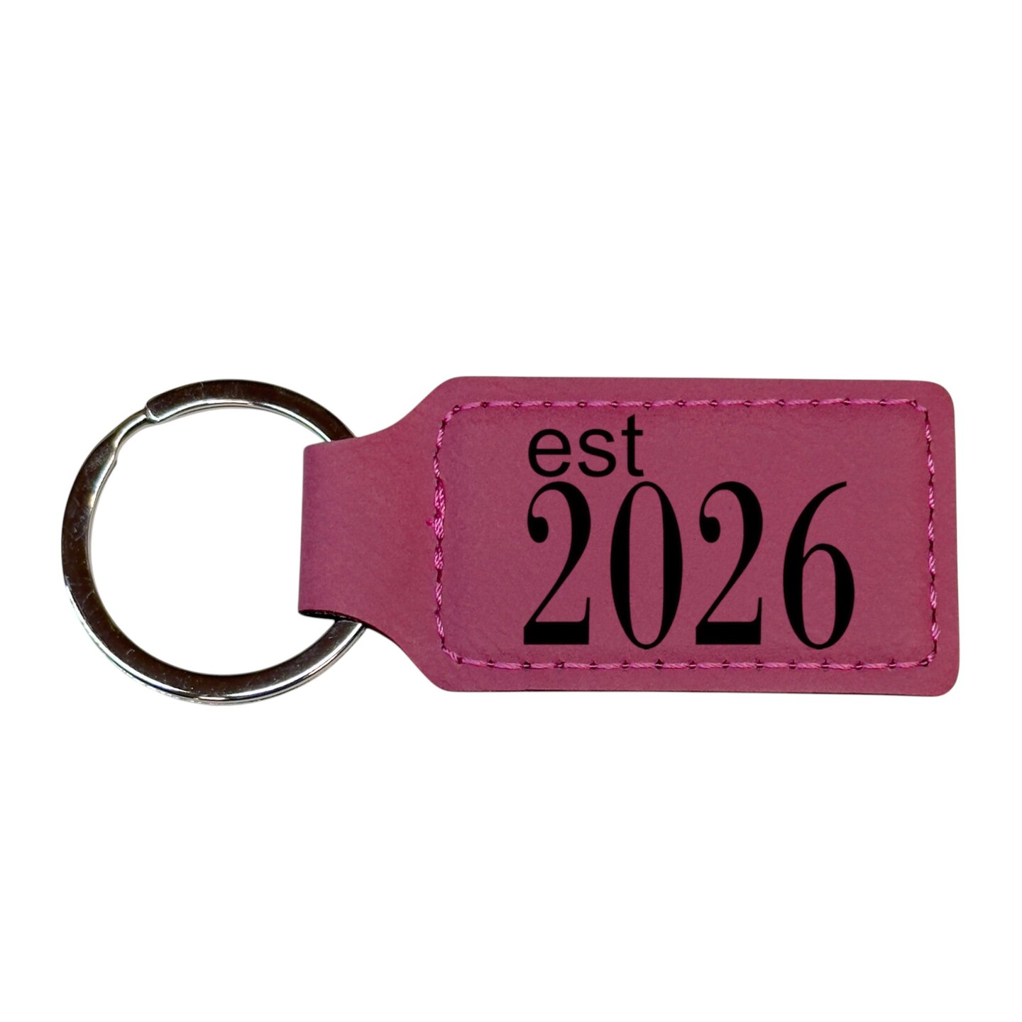 Keychain - Rectangle - Est 2026 - Leather | Michaels