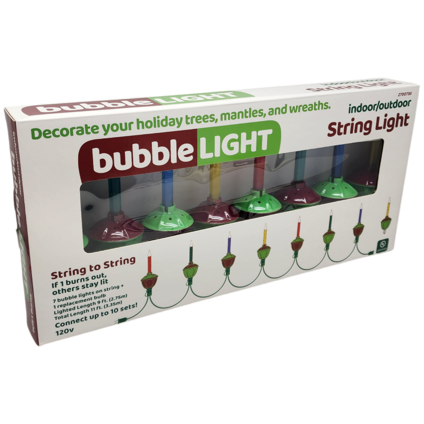 Classic Bubble Light String Light - 7 Light Set | Michaels