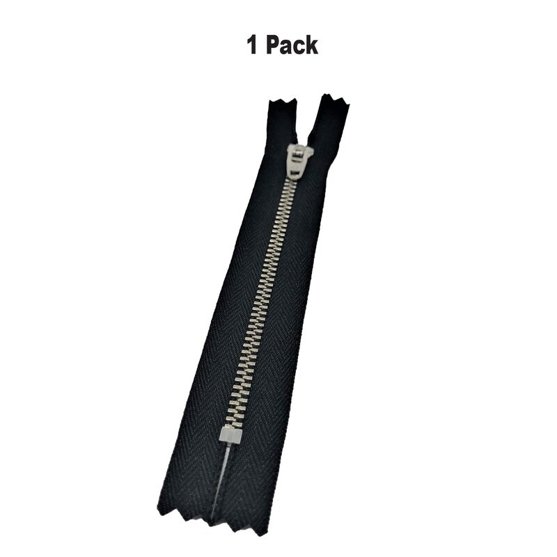 Black Nickel Zipper Closed Bottom 4.5MM | Michaels