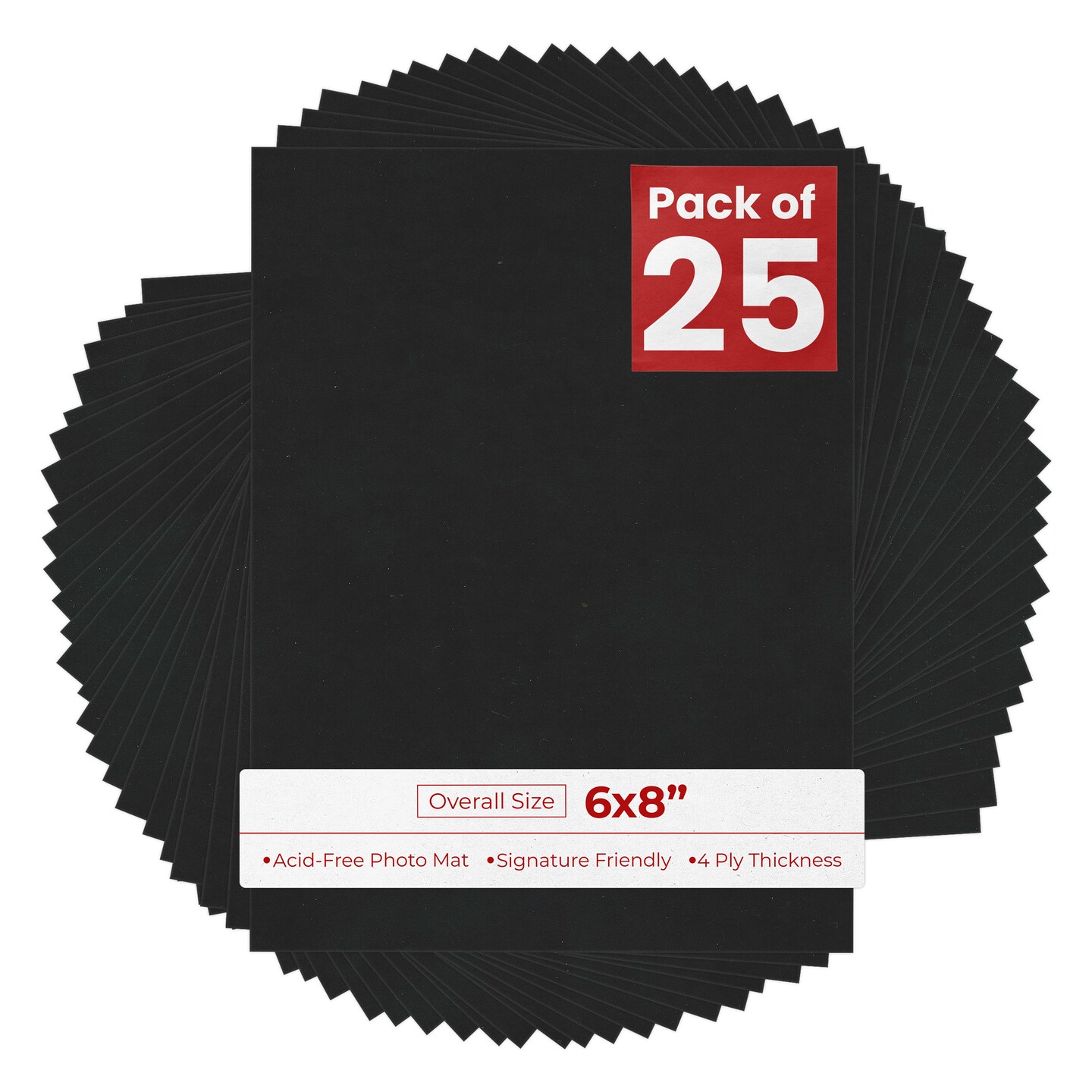 Black Suede 6x8 Uncut Mat Board - Blank Sheets, No Opening, Color ...