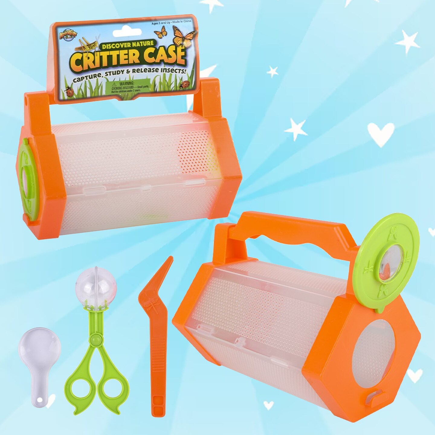 Insect Explorer 4 Piece Set Outdoor Insect Catching and Examining Kit ...