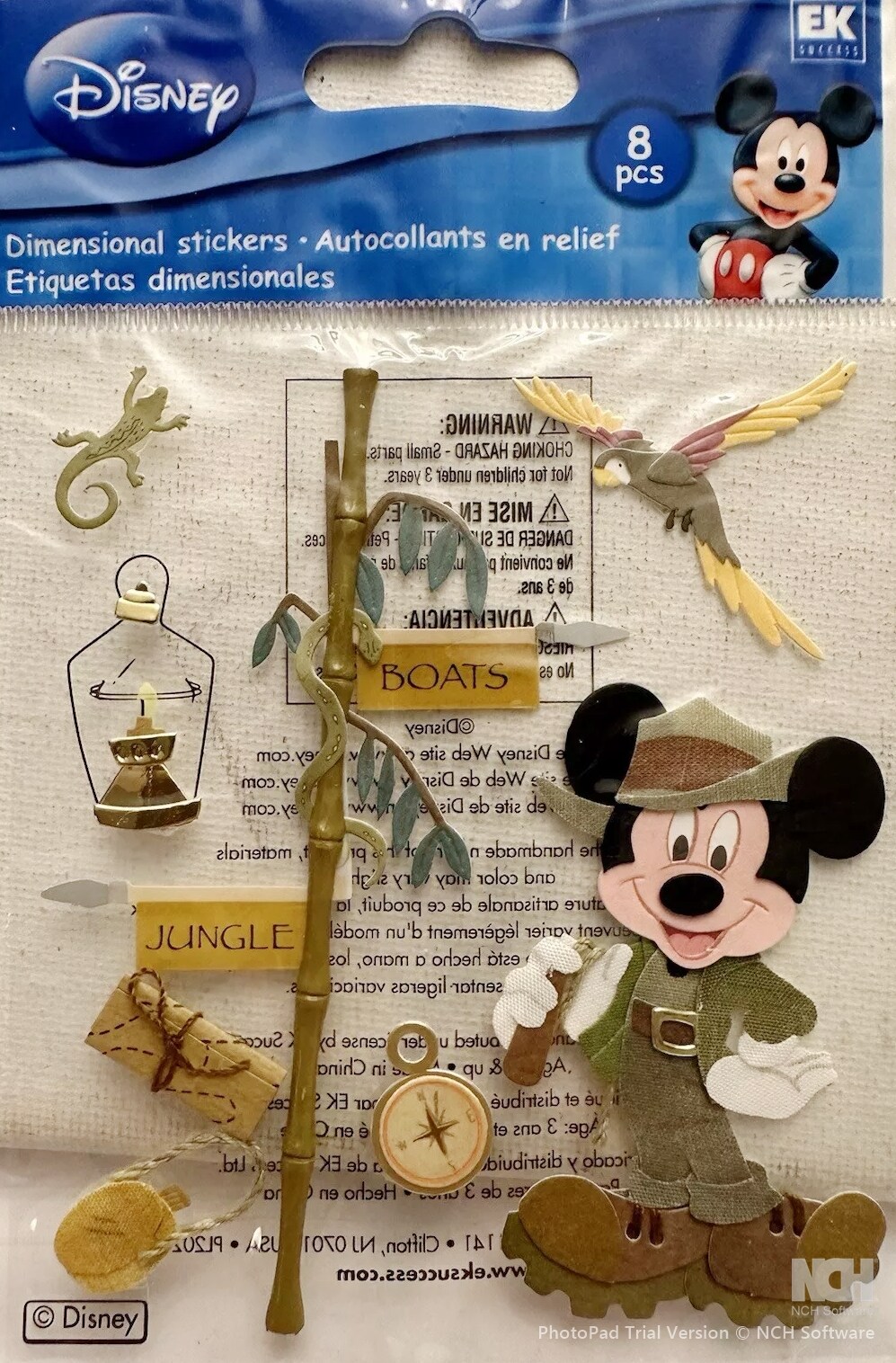 Disney Mickey Jungle Cruise Dimensional Stickers | Michaels