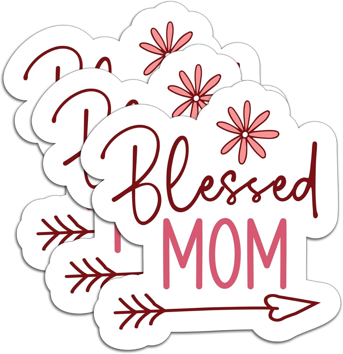 (3Pcs) Blessed Mom Sticker Motivational Mom Stickers Mama Sticker Mom ...