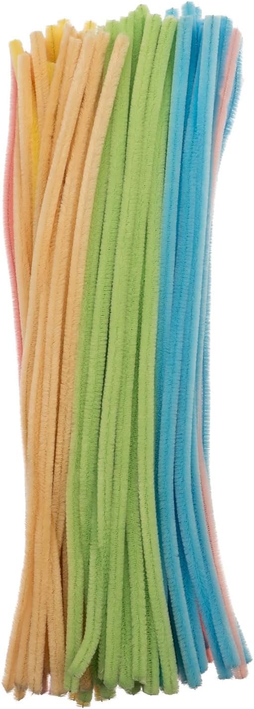 John Bead 12in x 6mm Mixed Chenille Pipe Cleaners, 100pcs | Michaels