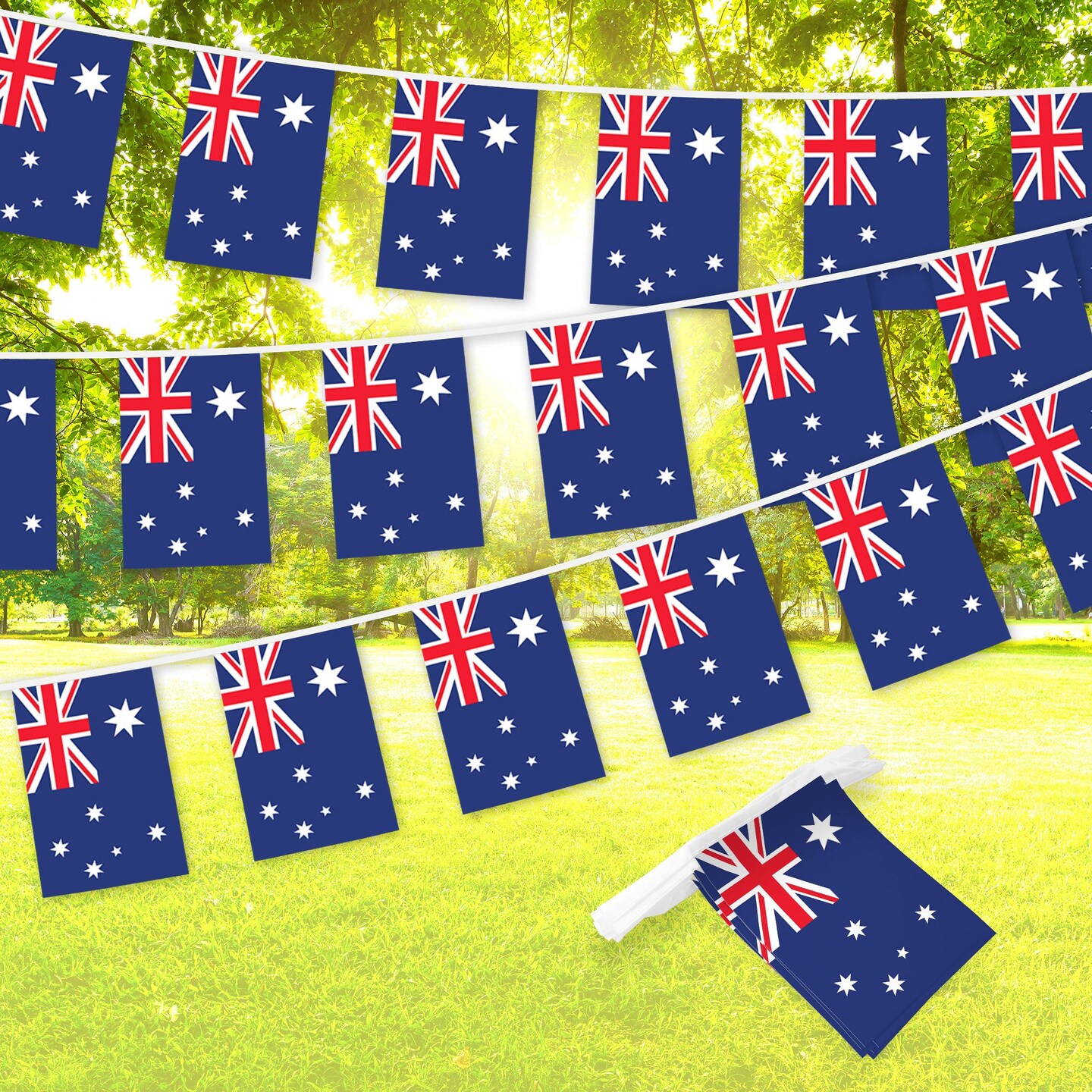 G128 Australia Australian Bunting Banner | Flag 8.2 x 5.5 Inch, Full ...