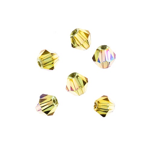 Crystal Lane DIY 2-Strand 7in Transparent Finish Glass Bicone Bead ...