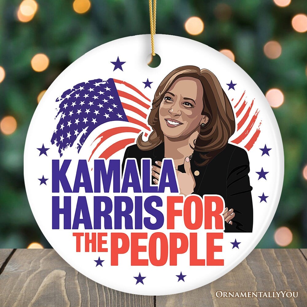 Kamala Harris for the People 2024 Election Ornament, Gift for ...