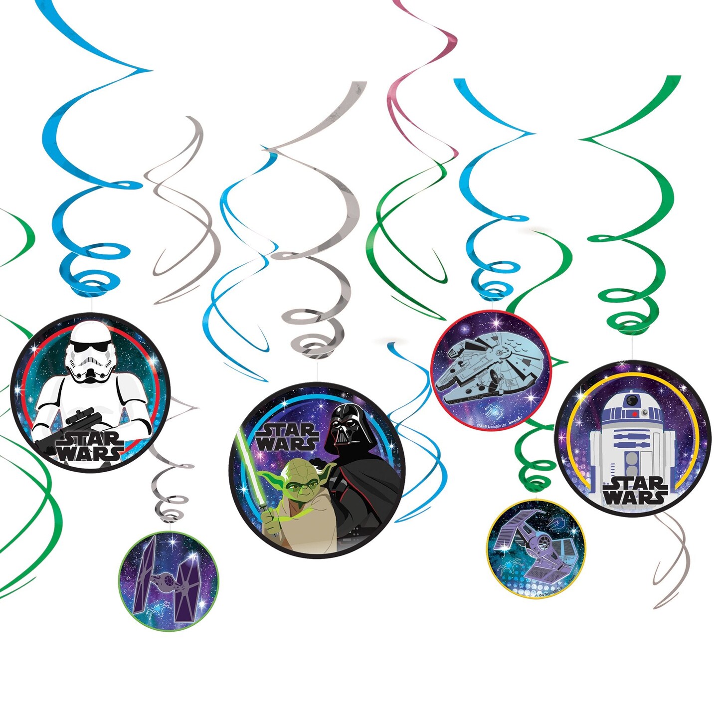 Star Wars Galaxy Hanging Swirl Decorations - 12ct | Michaels
