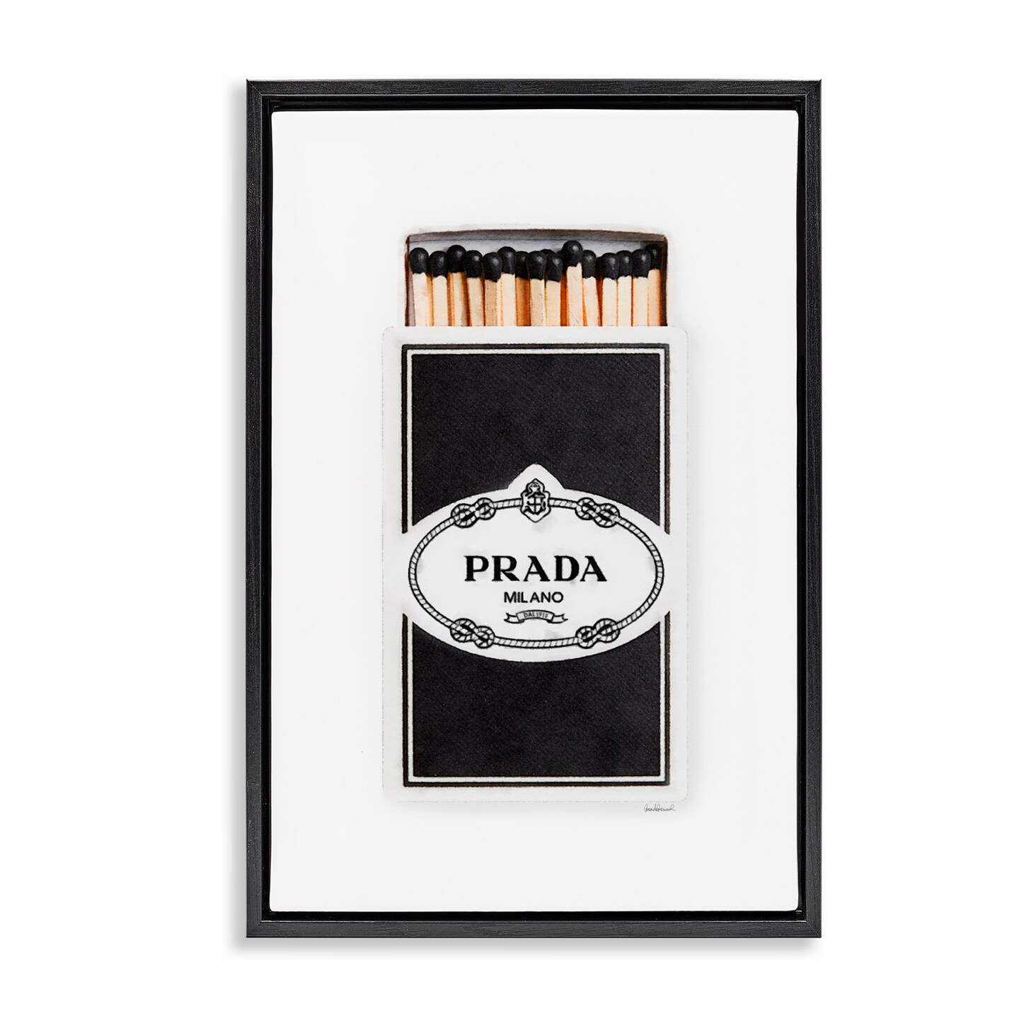Stupell Industries Timeless Glam Black Matchbox Floating Frame By ...