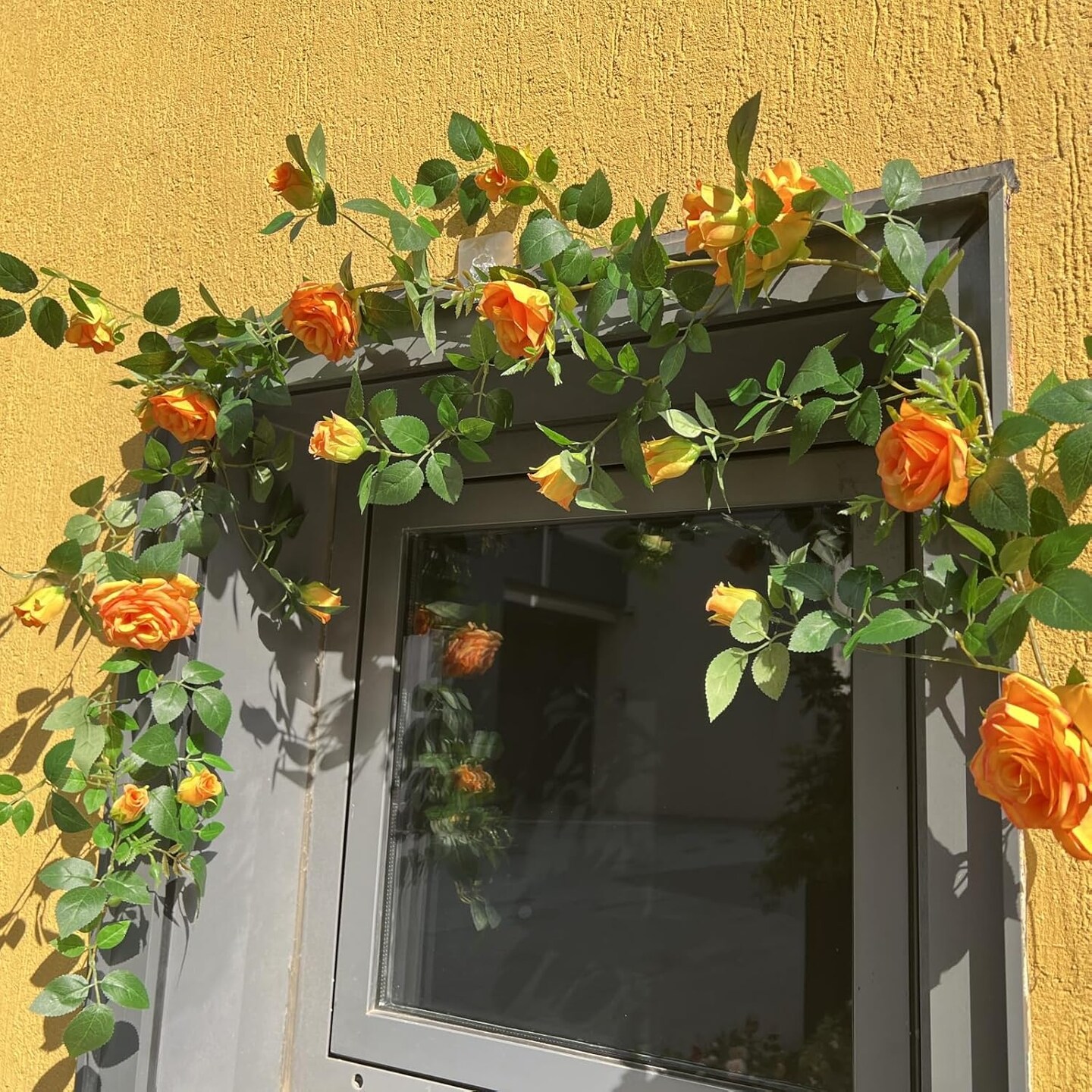 Bendable Rose Flower Garlands, Artificial Silk Wild Roses Vine Hanging ...