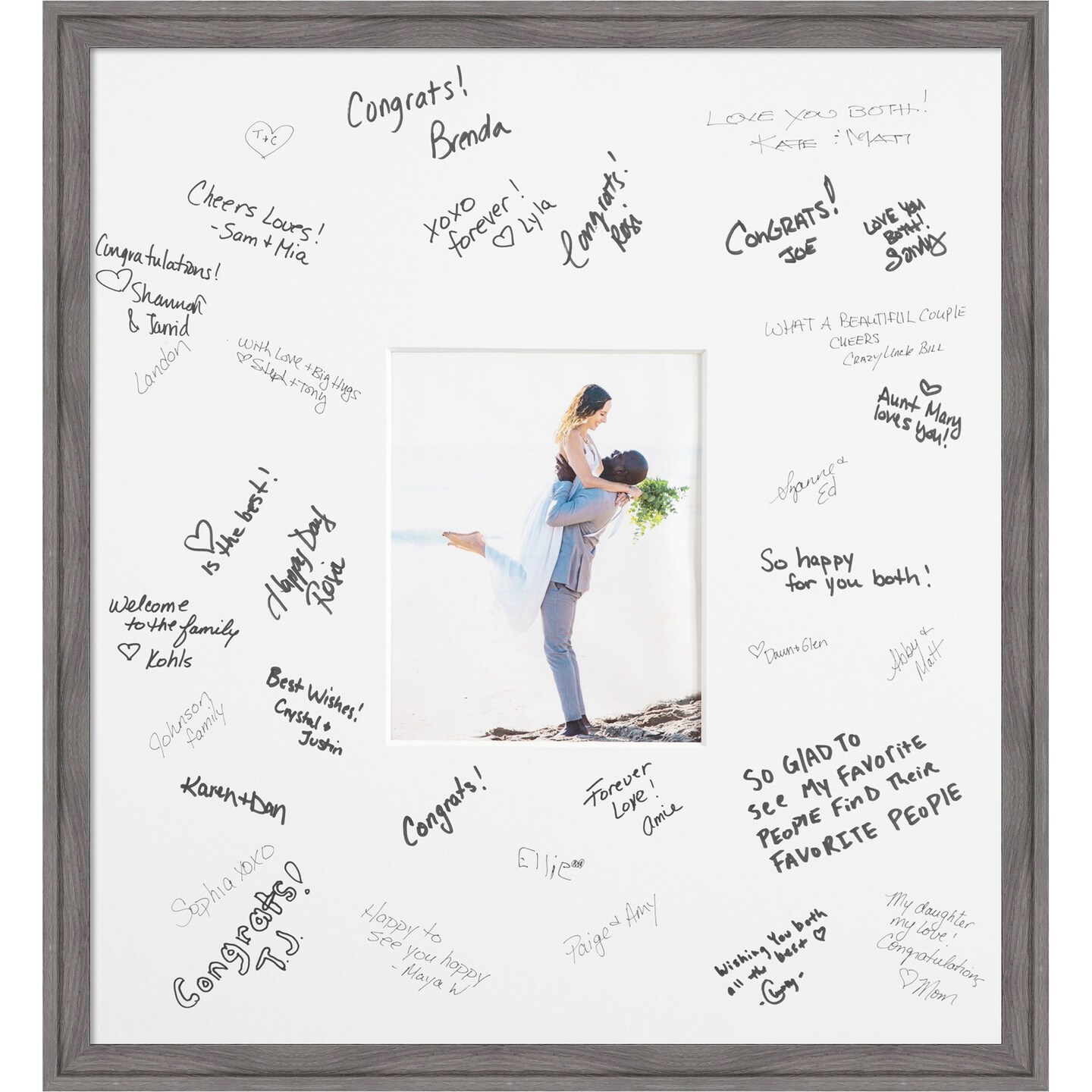 Florence Signature Mat Picture Frame, Photo Frame Wedding Guest Book ...