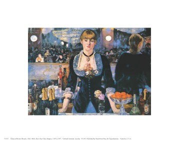 Edouard Manet Bar at the Follies Bergere Wall Art Print - 8x10 " Iconic ...
