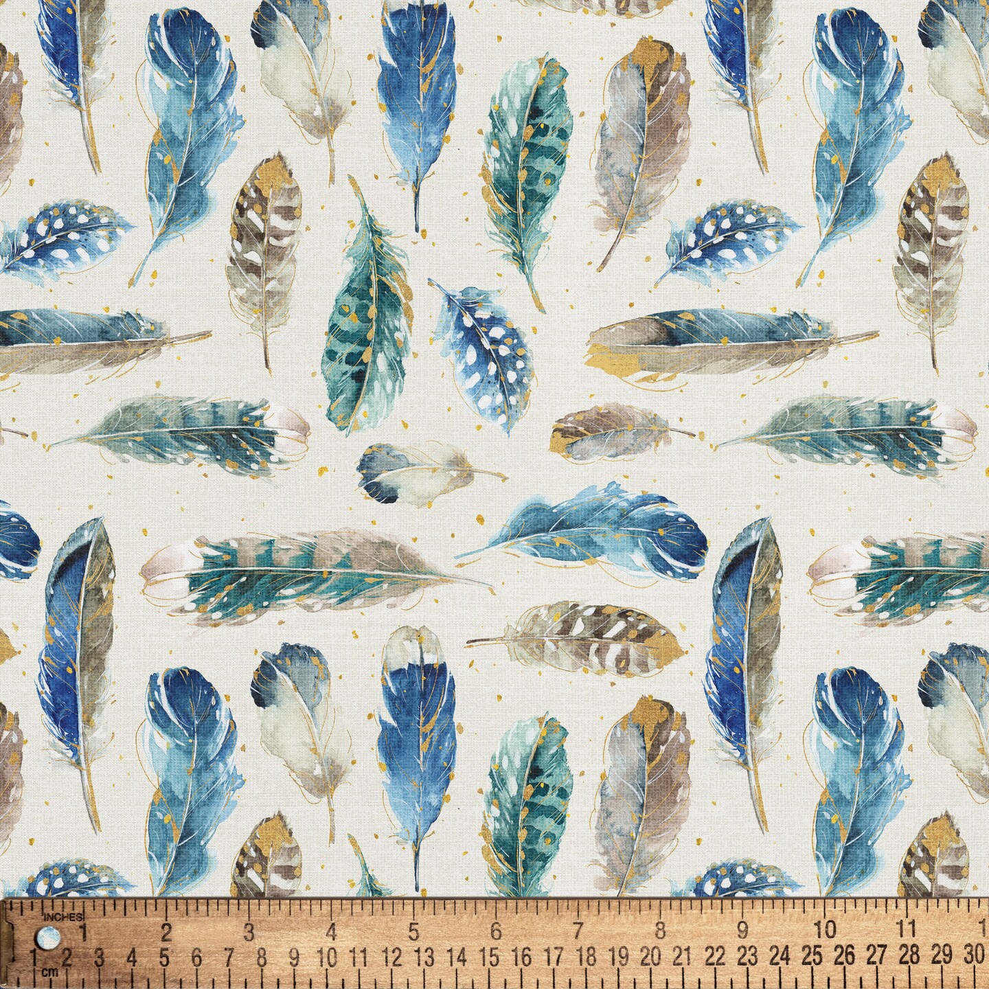 DAVID TEXTILES FEATHERS IVORY COTTON 1 YD CUT | Michaels