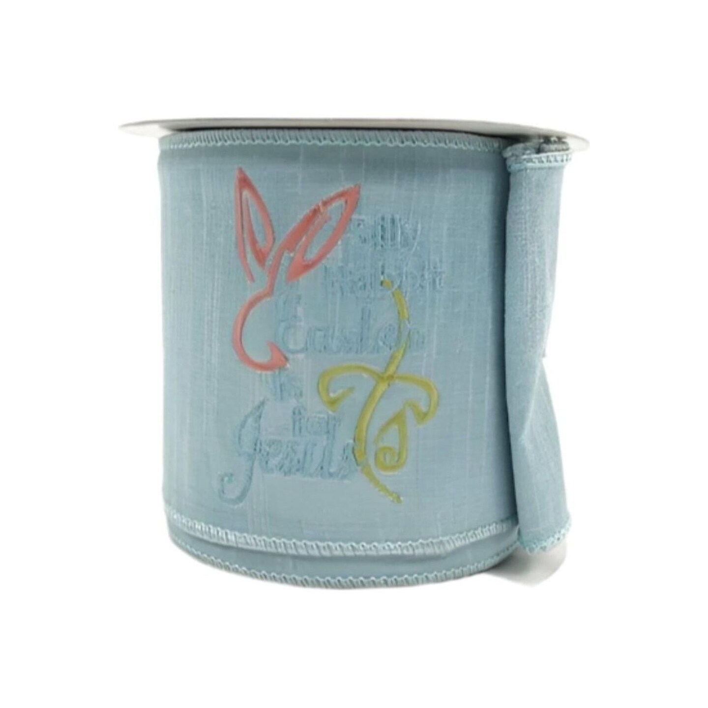 4" Embroidery Silly Rabbit Ribbon: Blue (10 Yards) | Michaels