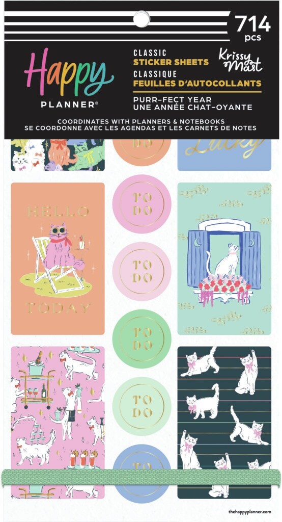 Happy Planner Sticker Value Pack 30/Sheets-Purr-fect Year | Michaels