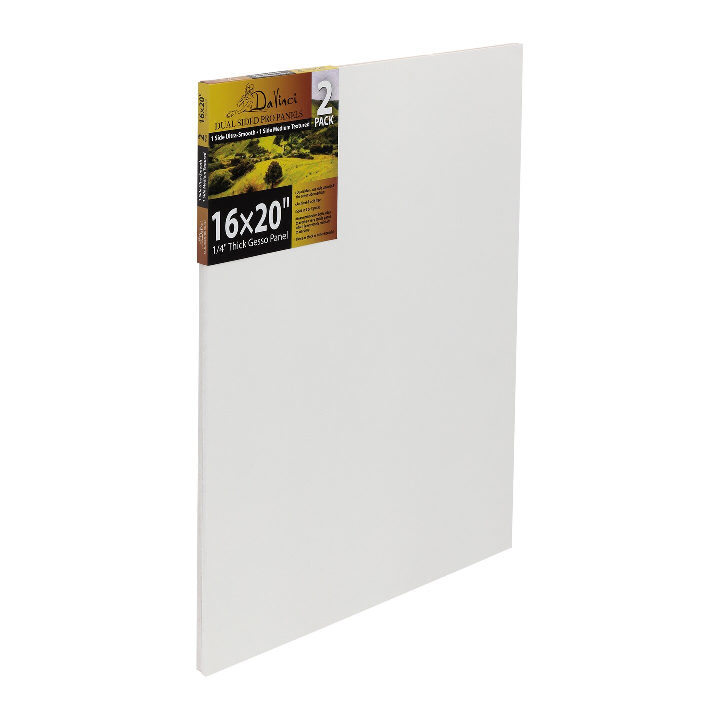 Jerry's Artarama Da Vinci Dual Sided Pro Panel Board - 2-Pack, 16x20 ...