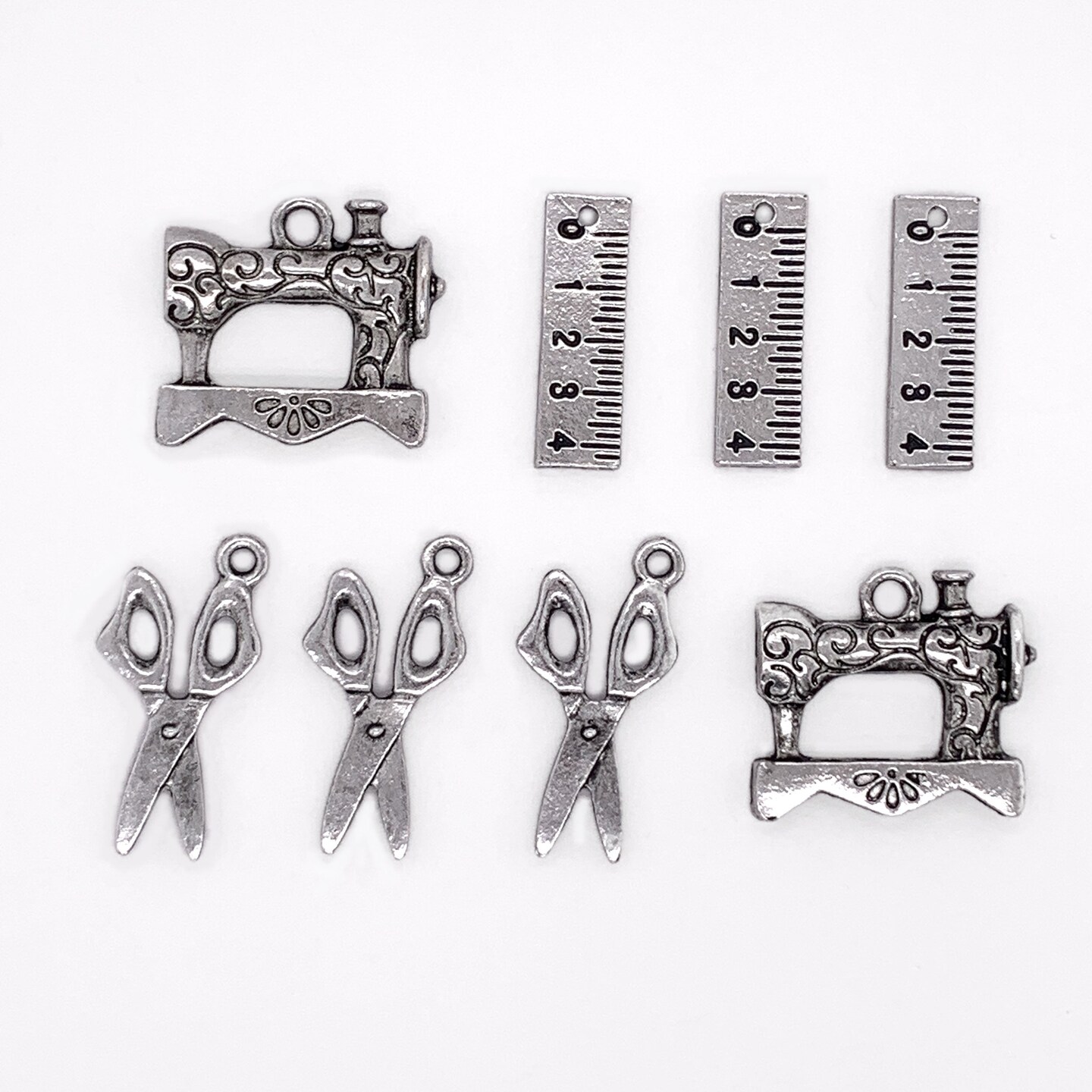 Silver Vintage Sewing Charms 8pc Set | Michaels