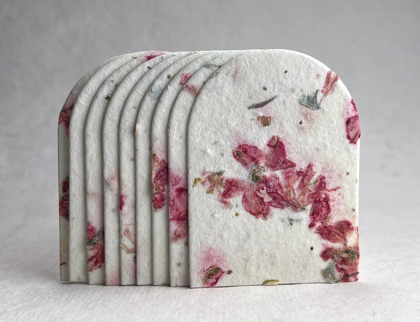 Wildflower Seed Paper Arch Card - Embedded with Seeds Petals - 2.4" x 3 ...