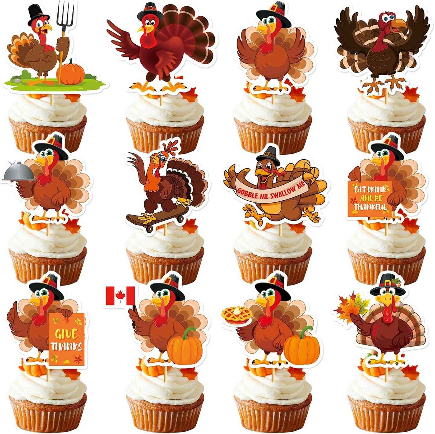 Turkey Cupcake Toppers | Michaels