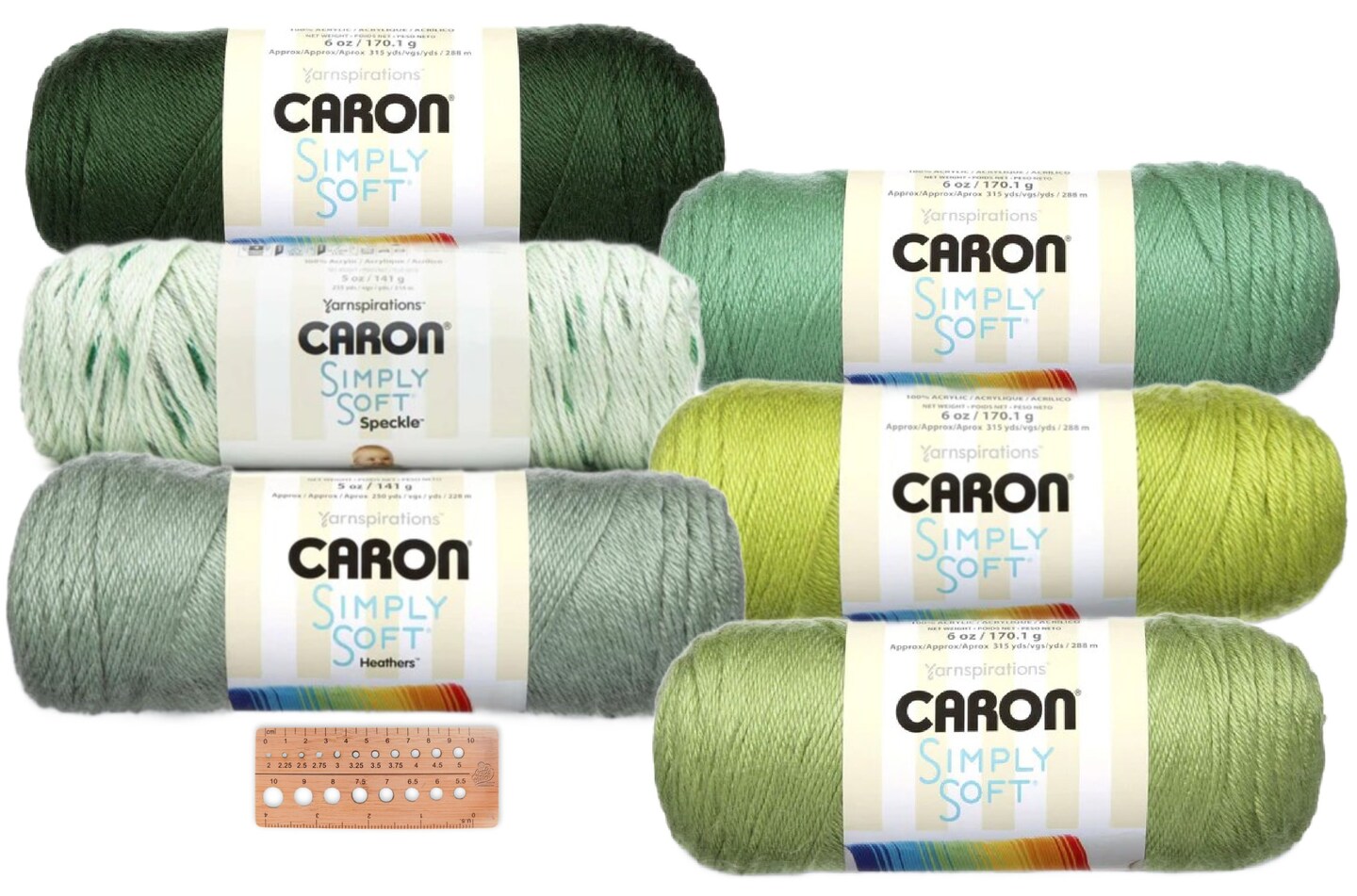 Caron Simply Soft Yarn Assortment (Greenery) | Michaels