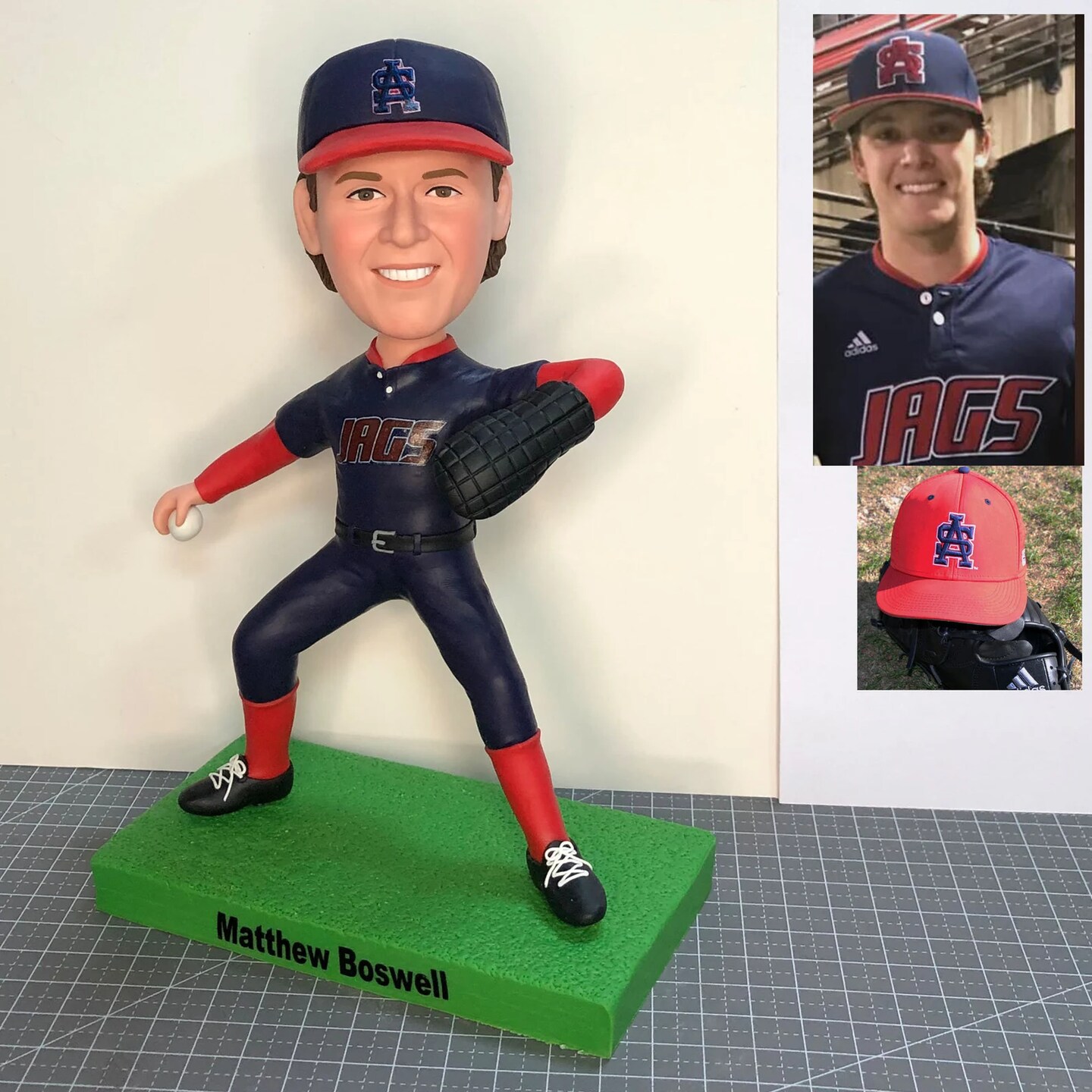 Custom Baseball Bobbleheads Female Baseball Players, Custom Bobbleheads ...
