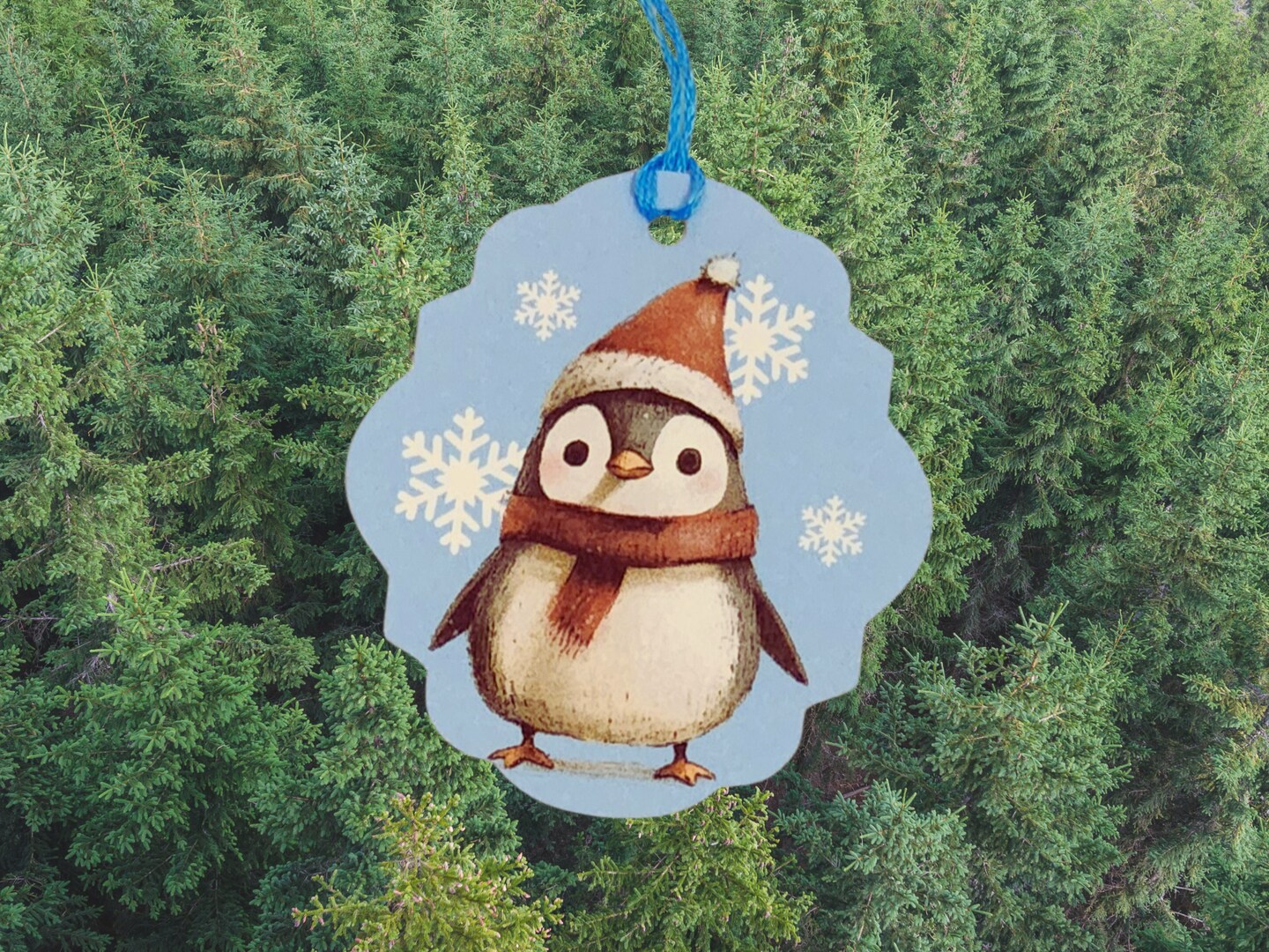 Penguin Gift tags for gifts, Christmas Gift Tag, Printed Gift Tags with ...