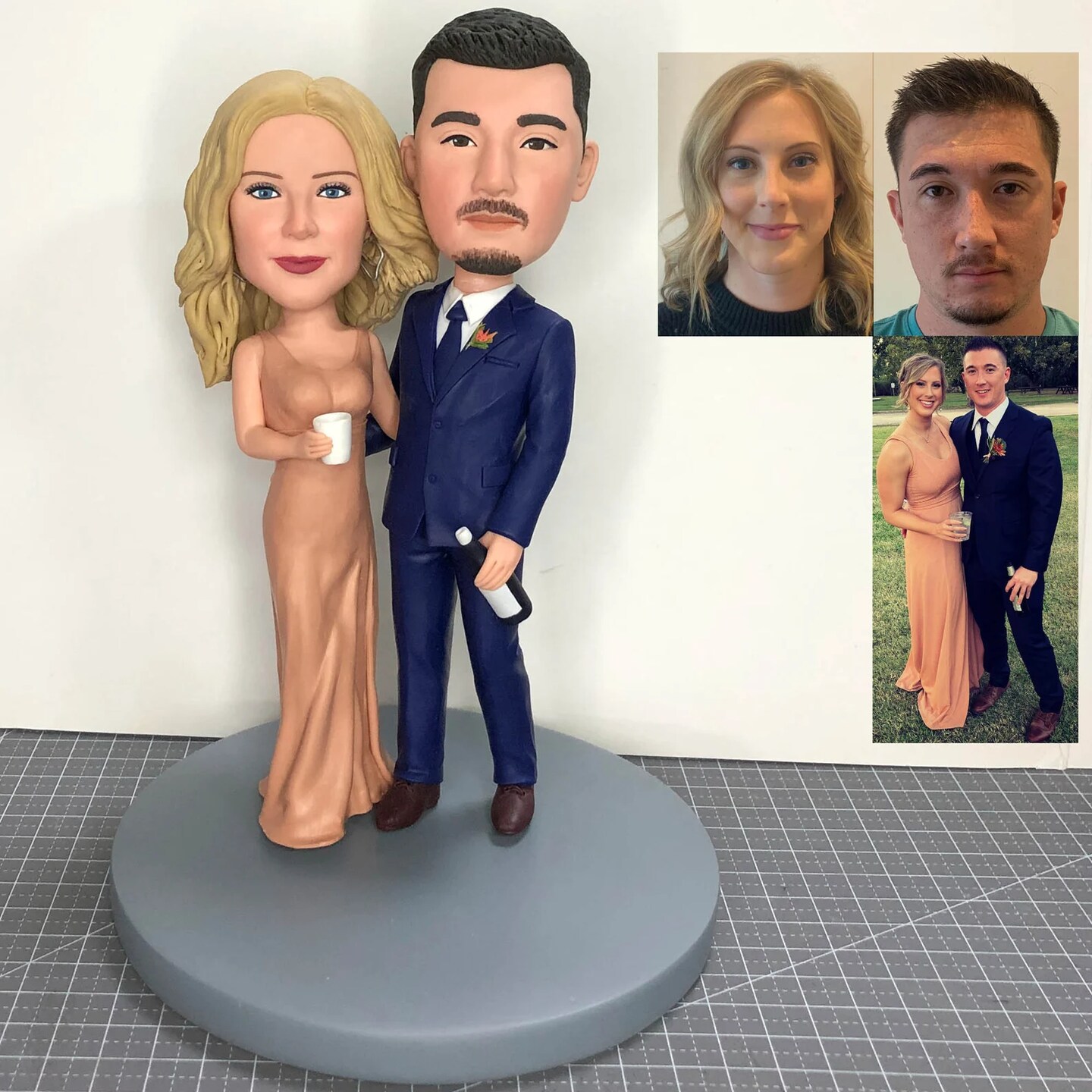 Custom Wedding Cake Toppers, Custom Wedding Bobbleheads, Personalized ...