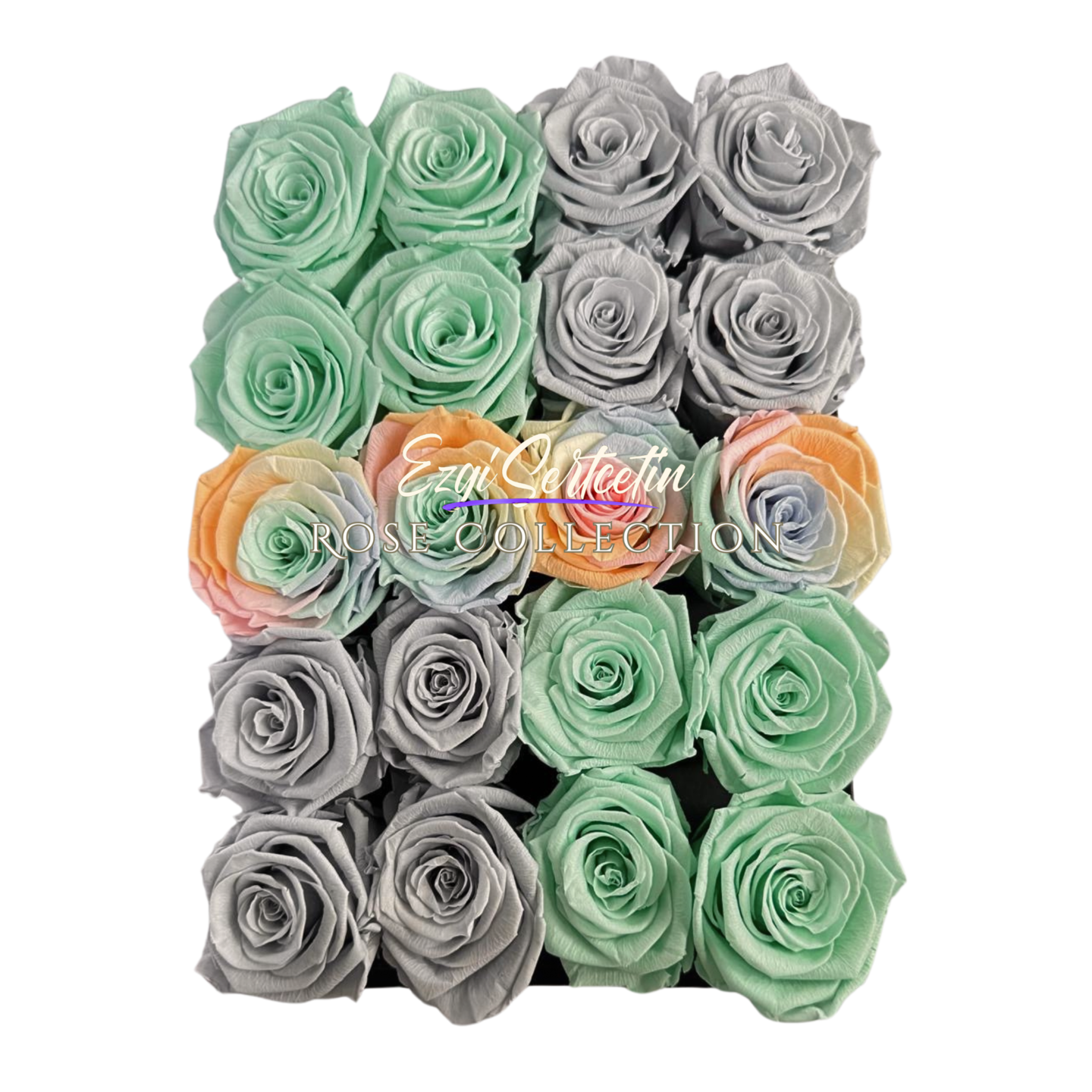 Preserved Rose Deco Gift Box|Premium Quality Handcrafted 20 Roses x 6.5 ...