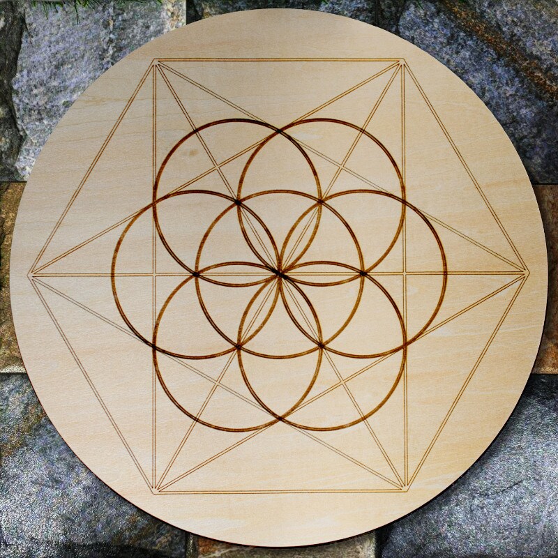 Seed of Life Large Crystal Grid Board | MakerPlace by Michaels