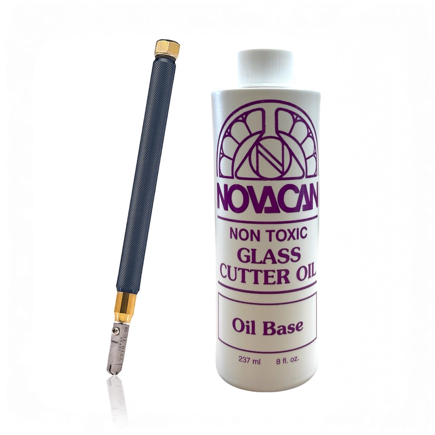 [TC-10B] TOYO™ Original Brass Handled Supercutter® & Glass Cutter Oil 8 ...