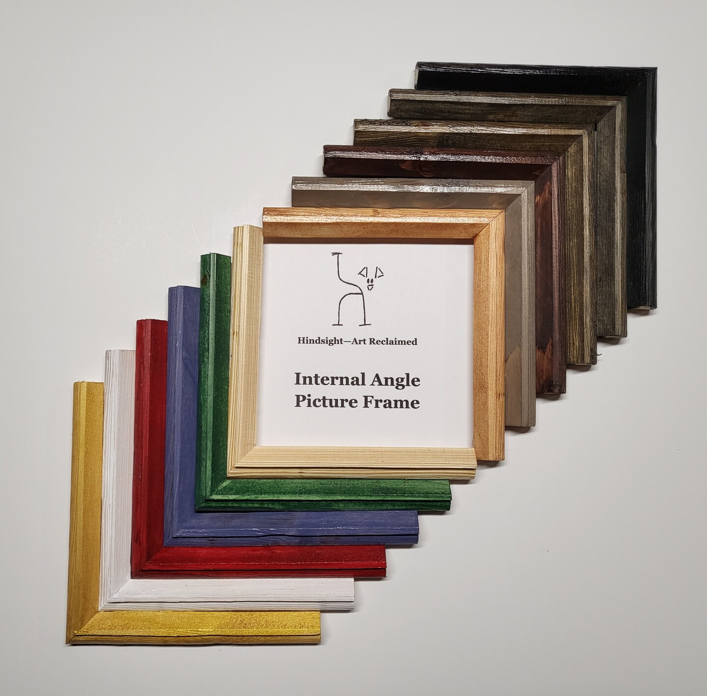 Internal Angle Picture Frame, Made-to-Order, Handmade, Solid Wood ...