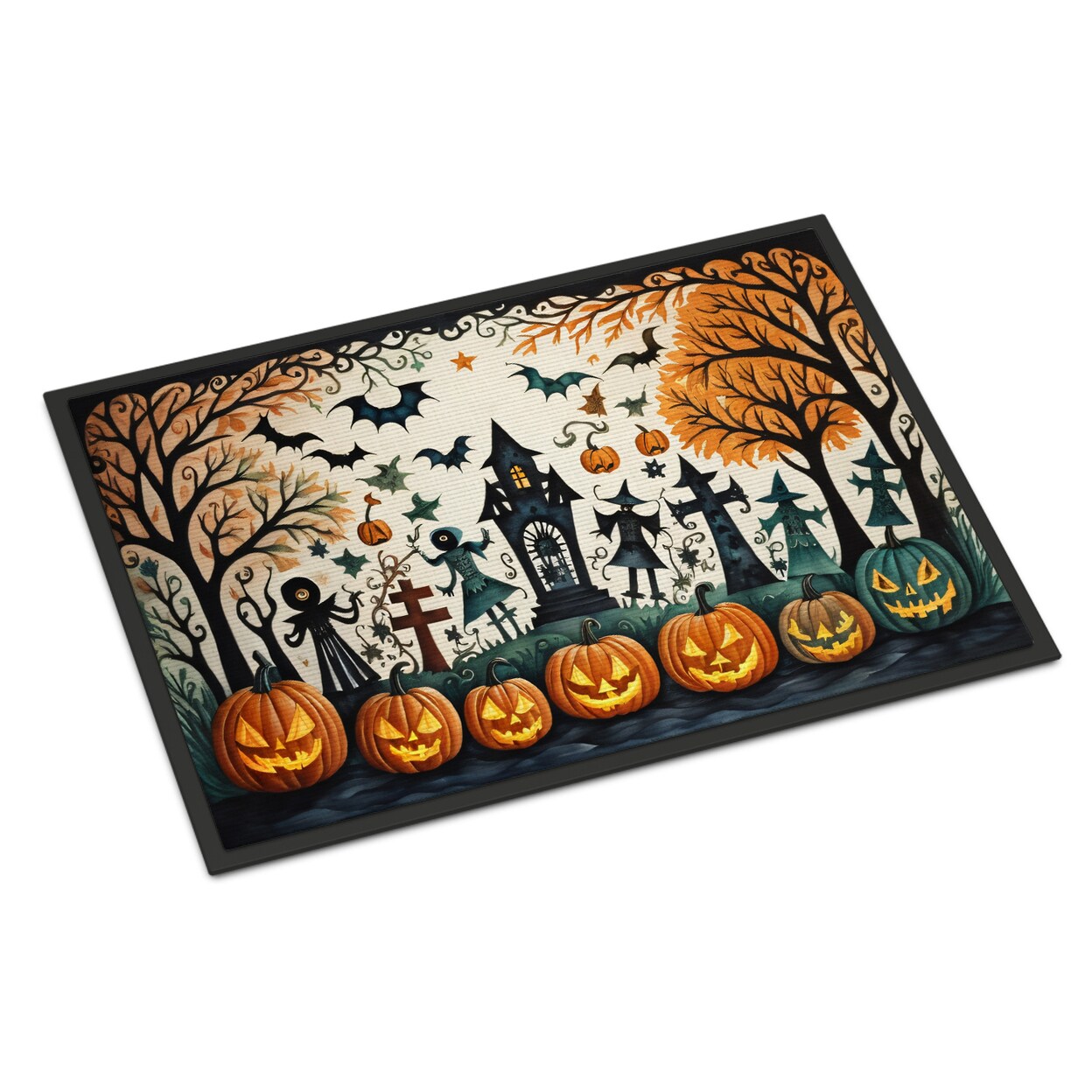 Papel Picado Skeletons Spooky Halloween Indoor Or Outdoor Mat 24X36 ...