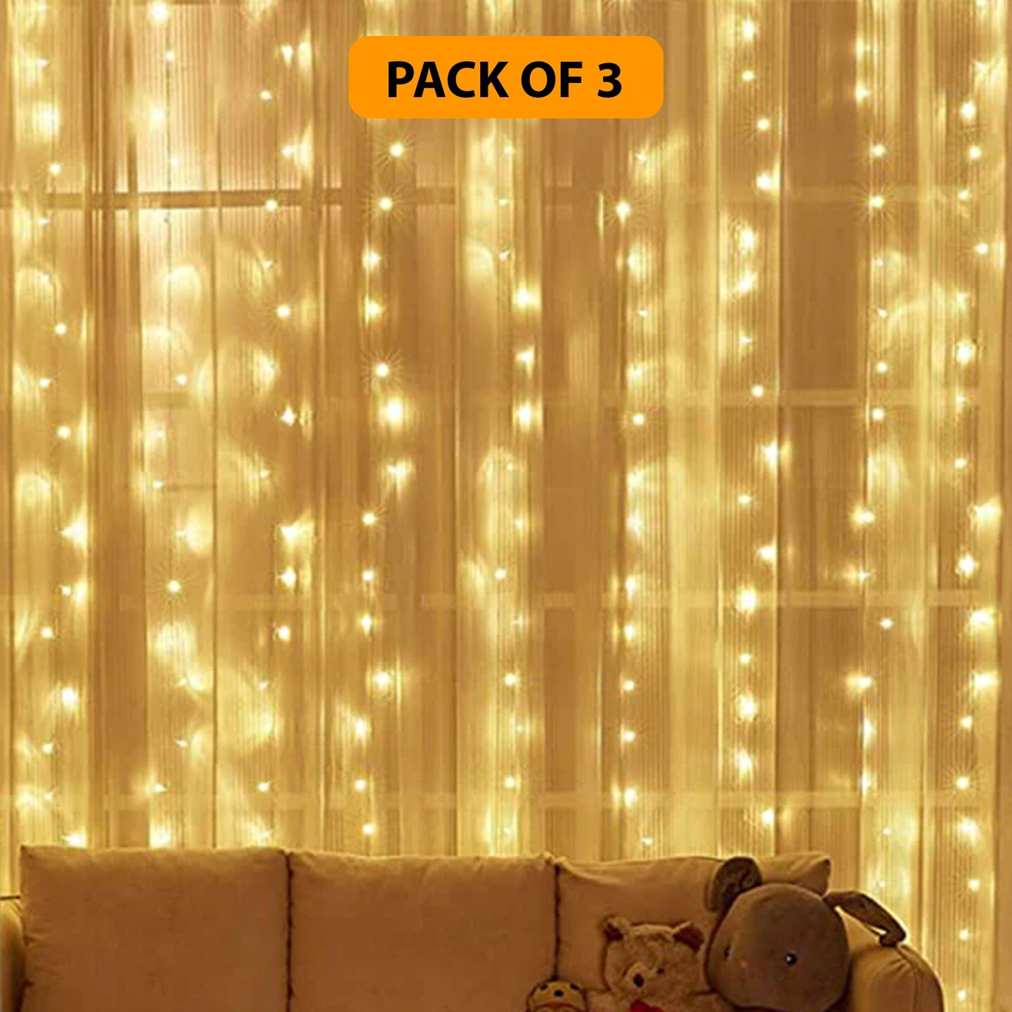 12 pcs PDQ 48L LED Curtain Light for Christmas | Michaels