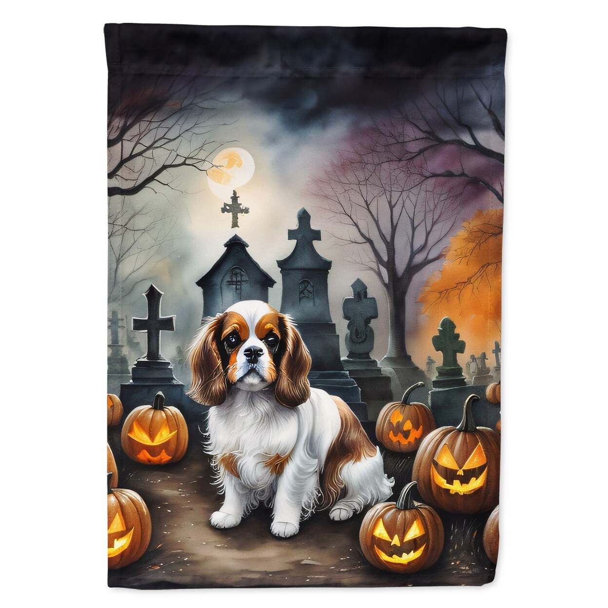Cavalier Spaniel Spooky Halloween Garden Flag Dac2030 | Michaels