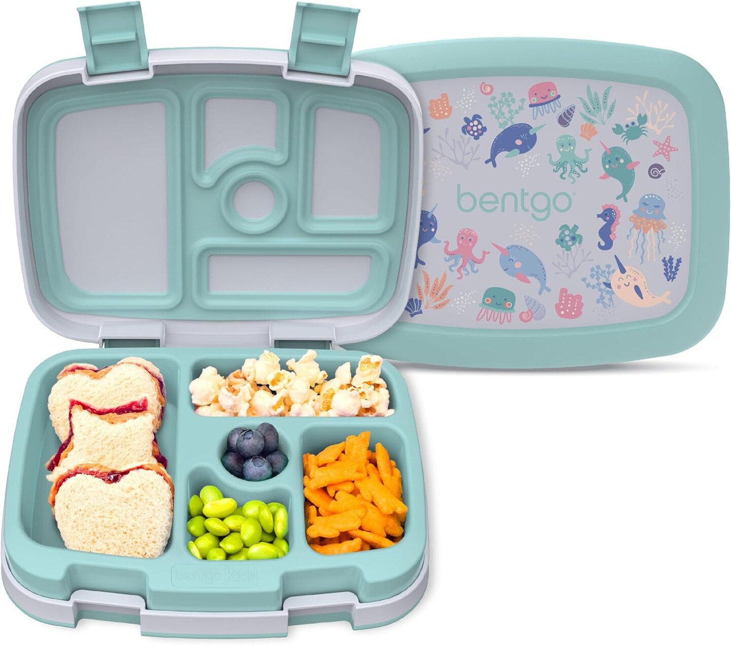® Kids Prints Leak-Proof, 5-Compartment Bento-Style Kids Lunch Box ...
