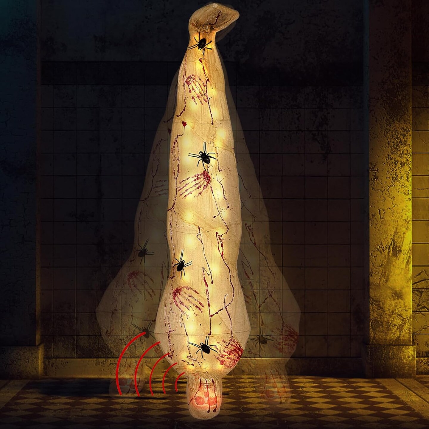 Halloween Decorations Outdoor Hanging Cocoon Corpse | Michaels