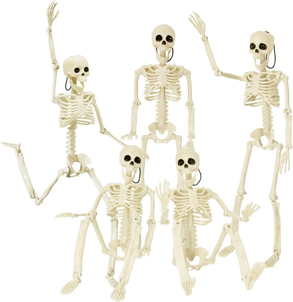 5 Packs Posable Halloween Skeleton | Michaels