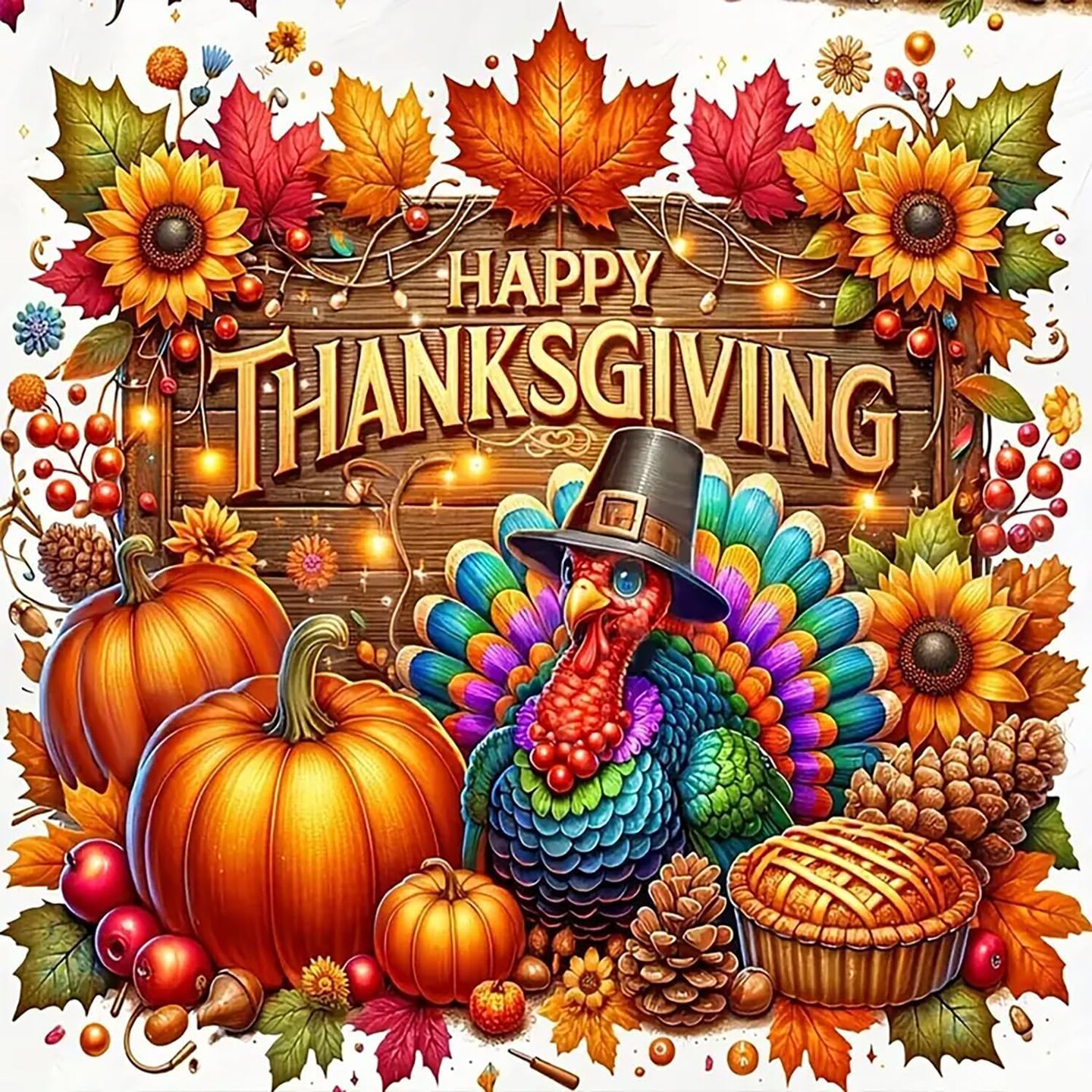 Happy Thanksgiving Turkey Diamond Painting Kits for Adults | Michaels