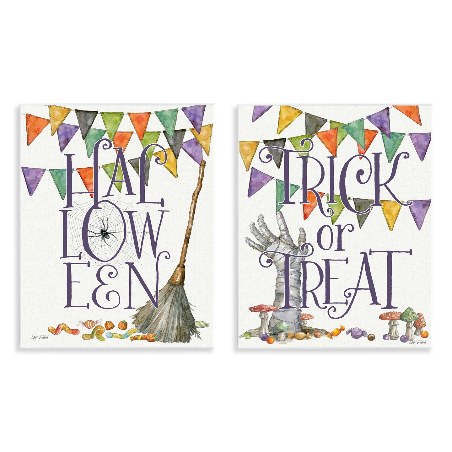 Spellbound Halloween Phrases 2pc Wall Plaque Art Set | Michaels