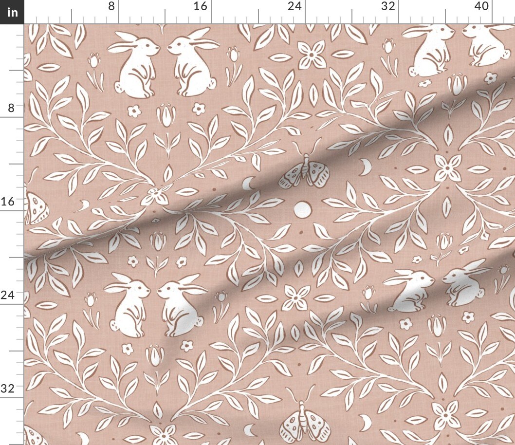 Various Fabrics by the Yard or Fat Quarter Cottagecore Whimsical Leaves ...