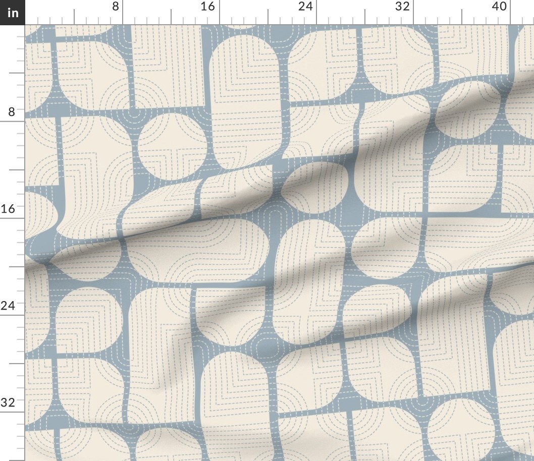 Various Fabrics by the Yard or Fat Quarter Retro Geometric Modern Quilt ...