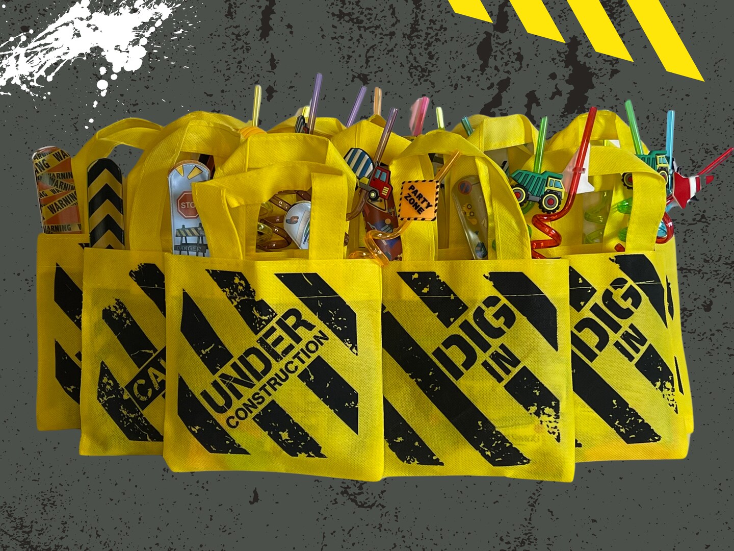 Construction Goody Bag Party Favors, Party Gifts, Construction Birthday ...
