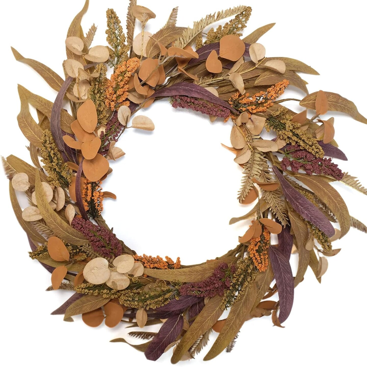 Autumn Leaves Eucalyptus Leaf Fall Wreath | Michaels